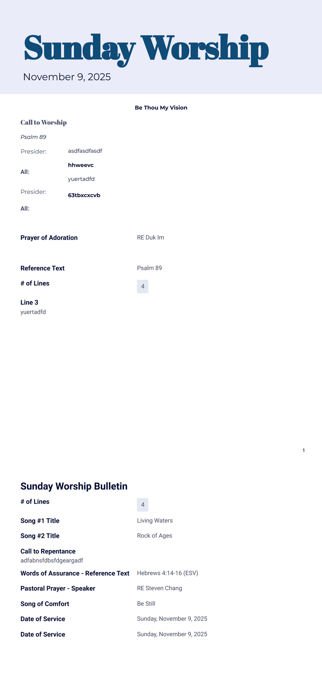 Bulletin Generator - PDF Templates | Jotform