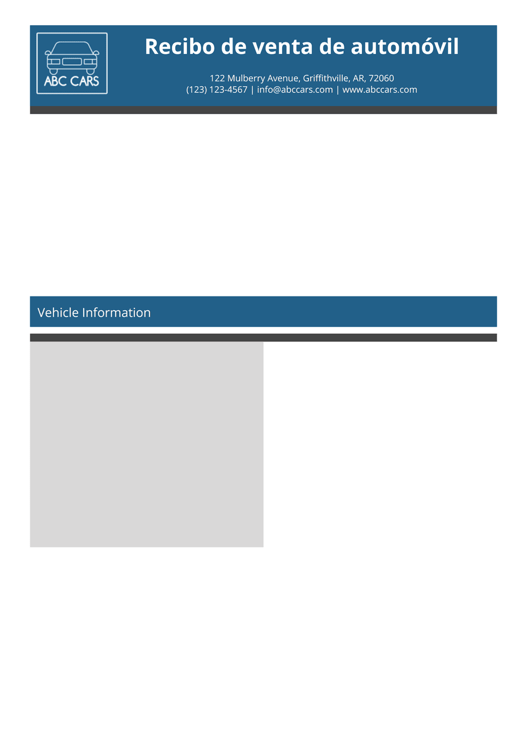 Recibo de venta de automóvil - Plantillas PDF | Jotform