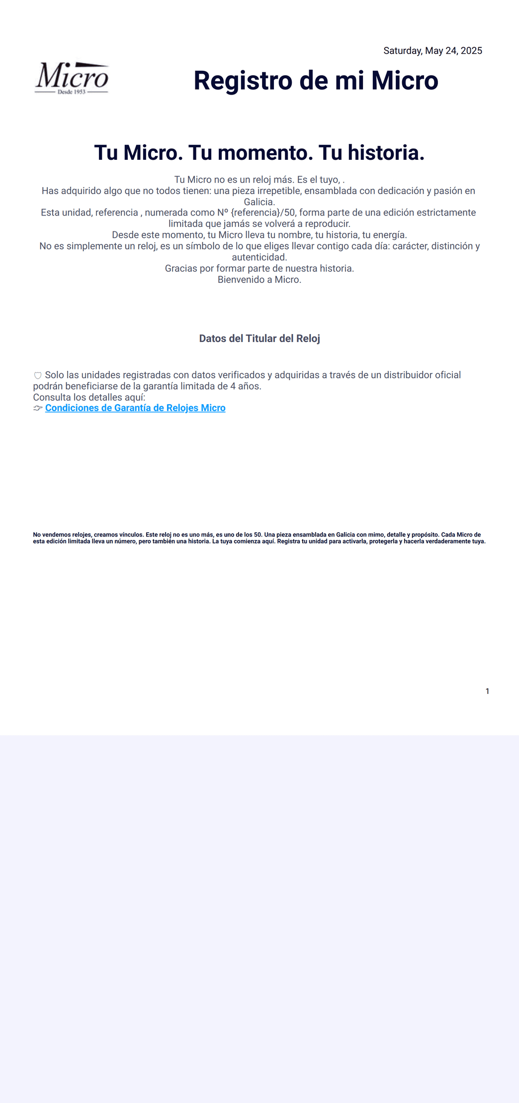 Registro Confirmado 3 - Plantillas PDF | Jotform