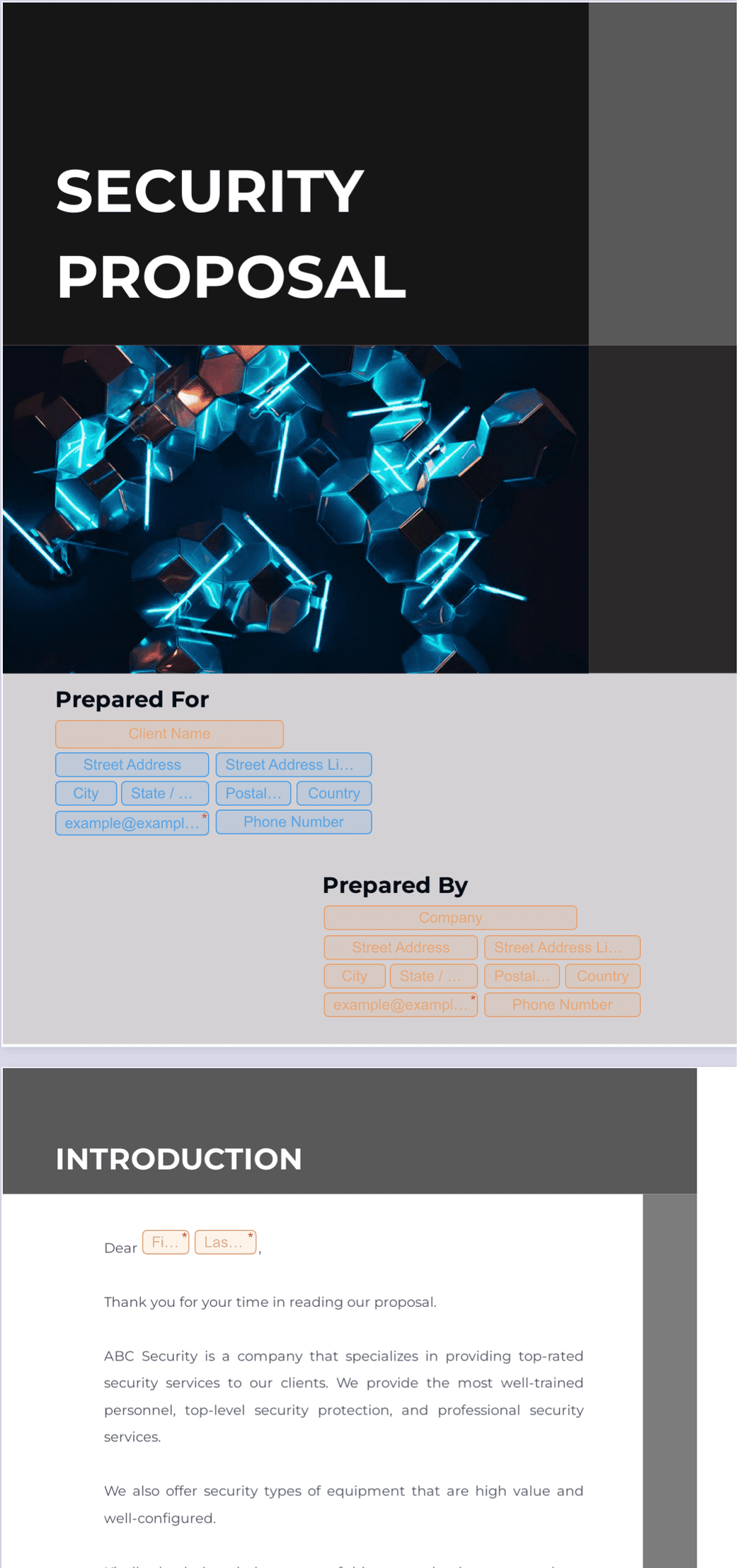 Security Proposal - PDF Templates | Jotform