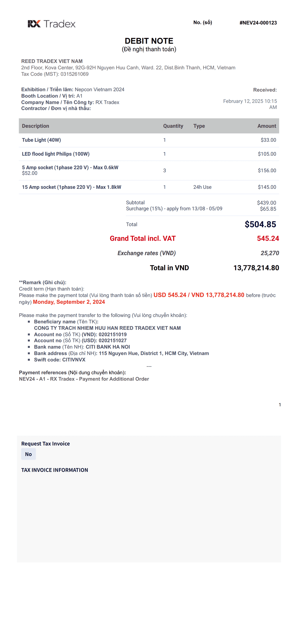 Debit Note Order PDF Template | Jotform