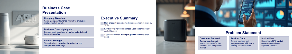 Business Case Presentation Template | Jotform