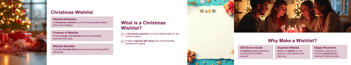Christmas Wishlist Presentation Template | Jotform