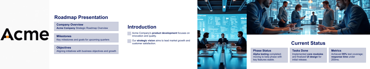 Roadmap Presentation Template | Jotform